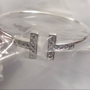 Fashion Jewelry | Jewelry | Beautiful Double T Crystal Bangles 925 ...